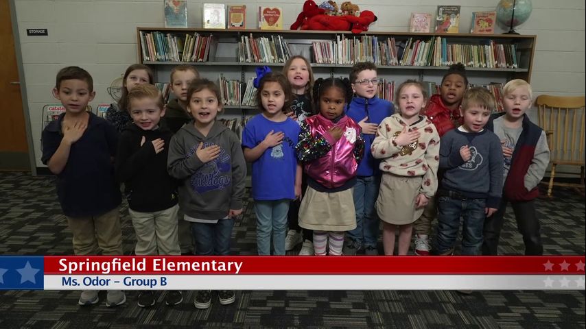 The Pledge of Allegiance - Springfield Elementary - Ms. Odor Group B