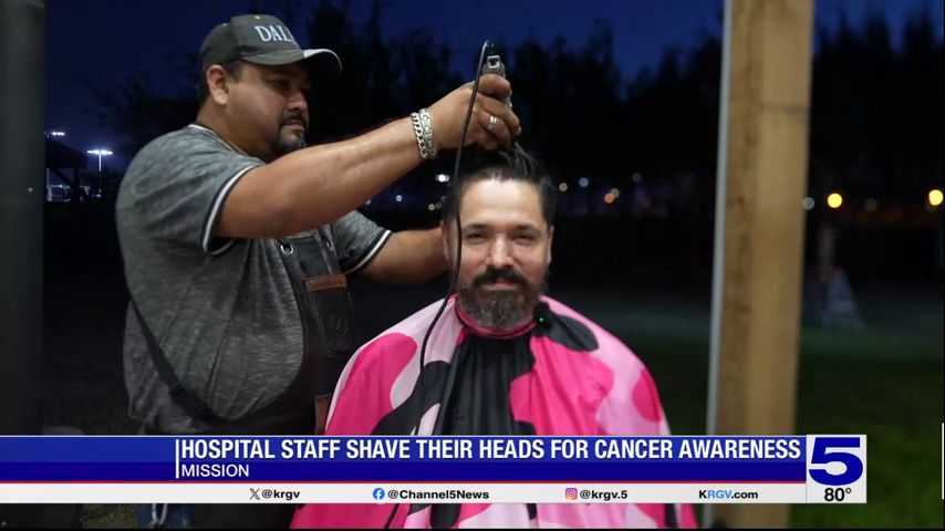 Mission hospital staff shave their heads for Breast Cancer awareness