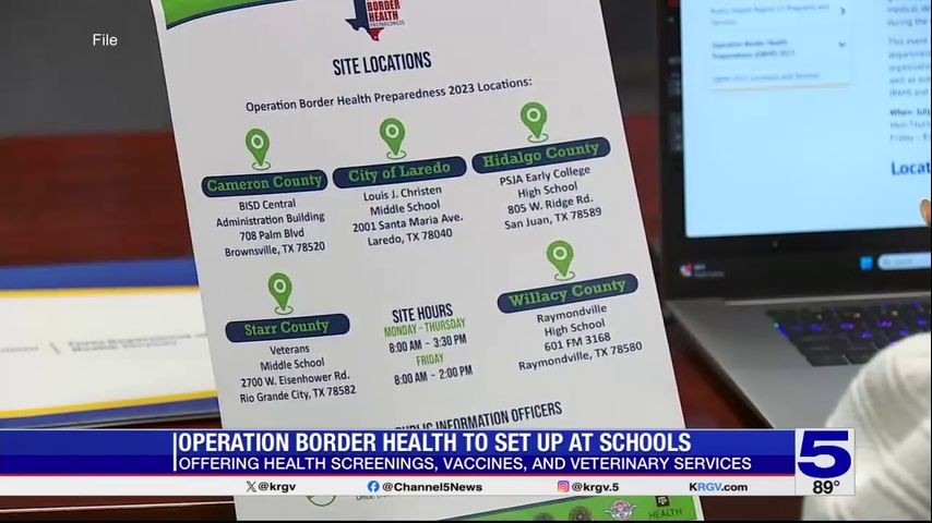 Health screenings to be offered to the public during Operation Border ...