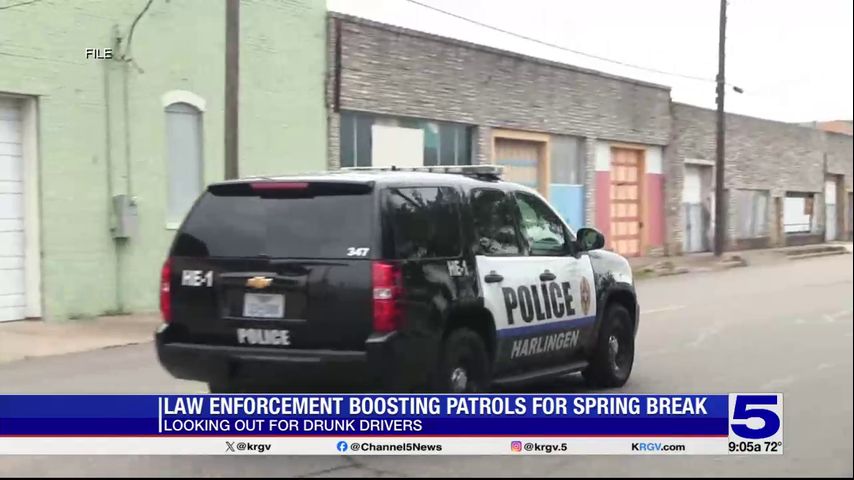 Valley law enforcement boosting patrols for Spring Break