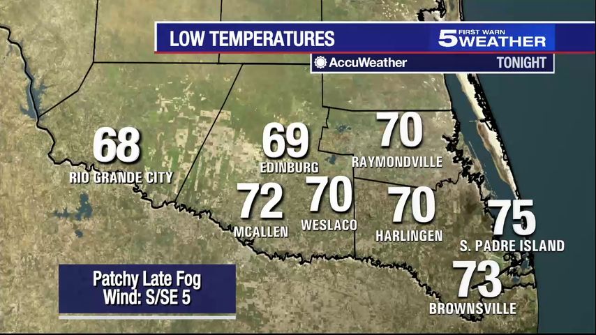 Saturday's Weather 10 p.m.