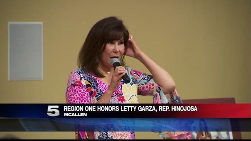 Region One Honors Letty Garza, Former Rep. Hinojosa