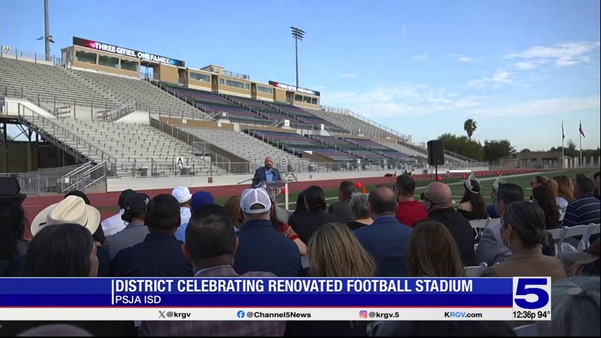 PSJA ISD celebrates renovated press box at football Stadium
