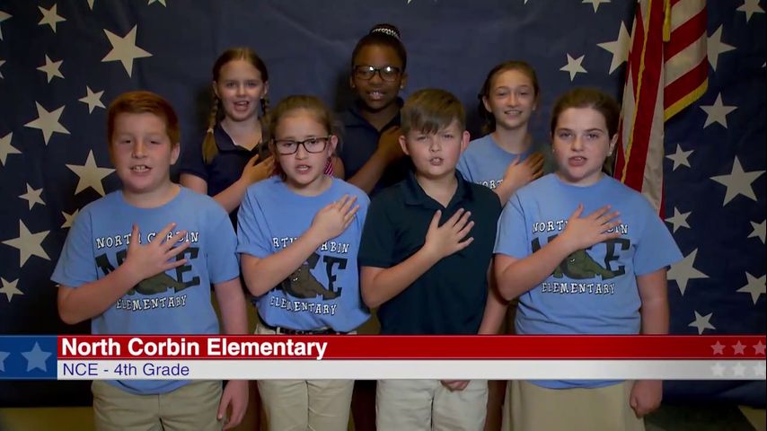 The Pledge of Allegiance: North Corbin Elementary School - 4th Grade