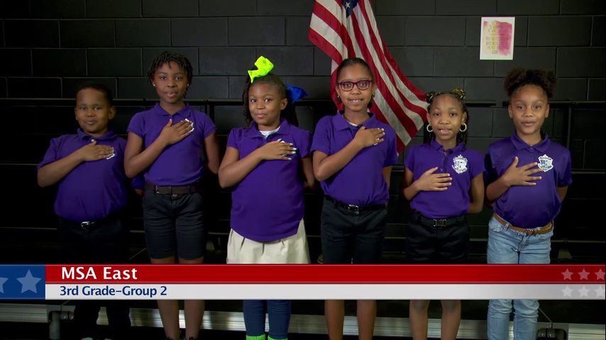 The Pledge of Allegiance - MSA East - 3rd Grade Group 2