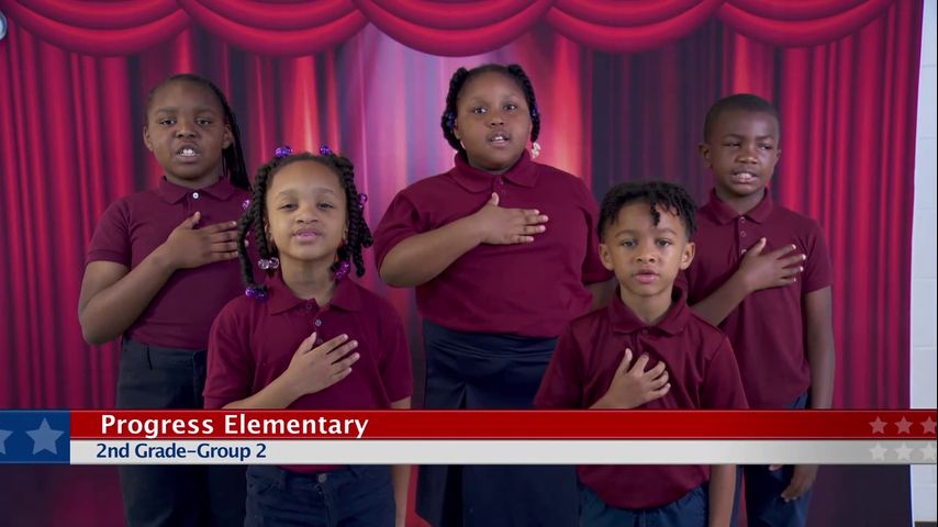 The Pledge of Allegiance - Progress Elementary - 2nd Grade Group 2