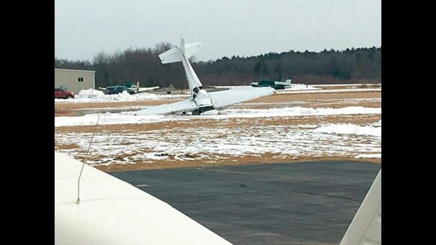 Small plane crashes at airport, catches fire; 2 are killed
