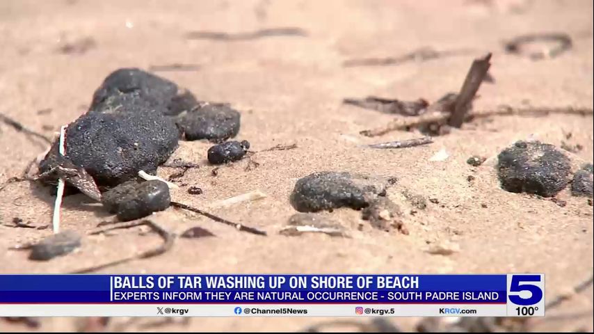 Tar balls continuing washing up at South Padre Island