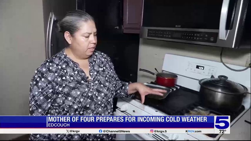 Edcouch mother of four prepares for incoming cold weather