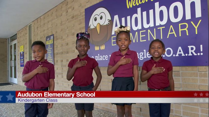 The Pledge of Allegiance: Audubon Elementary School - Kindergarten