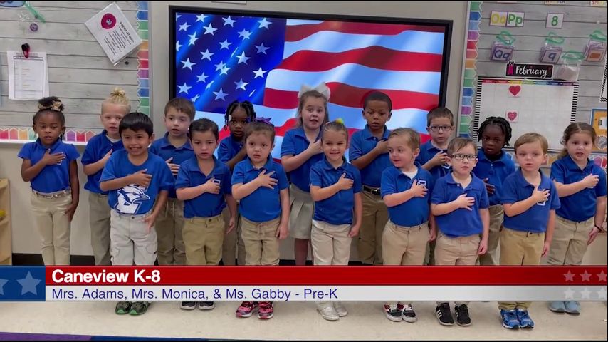 The Pledge of Allegiance: Caneview K-8 - Mrs. Adams, Mrs. Monica, & Ms ...