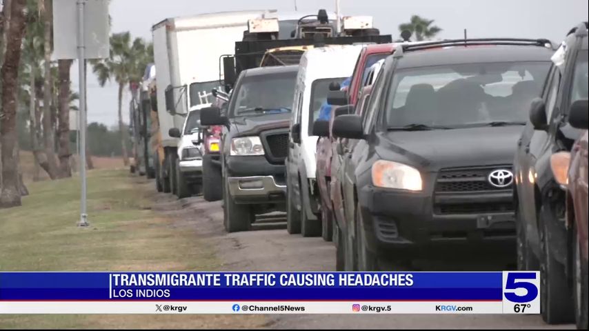 Los Indios tackling traffic congestion caused by transmigrantes