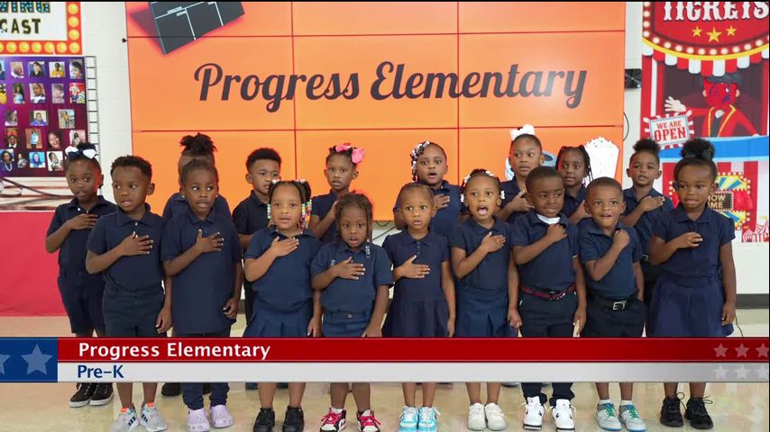 The Pledge of Allegiance - Progress Elementary, Pre-K