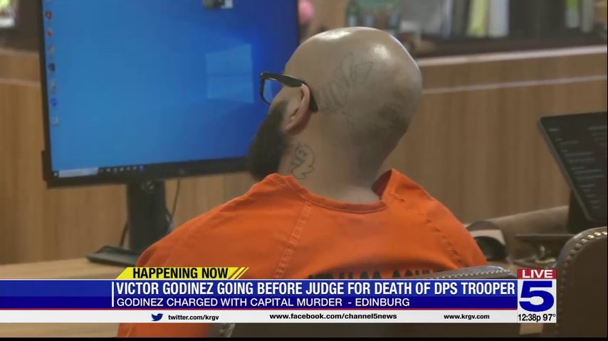 Victor Godinez goes before judge for death of DPS Trooper