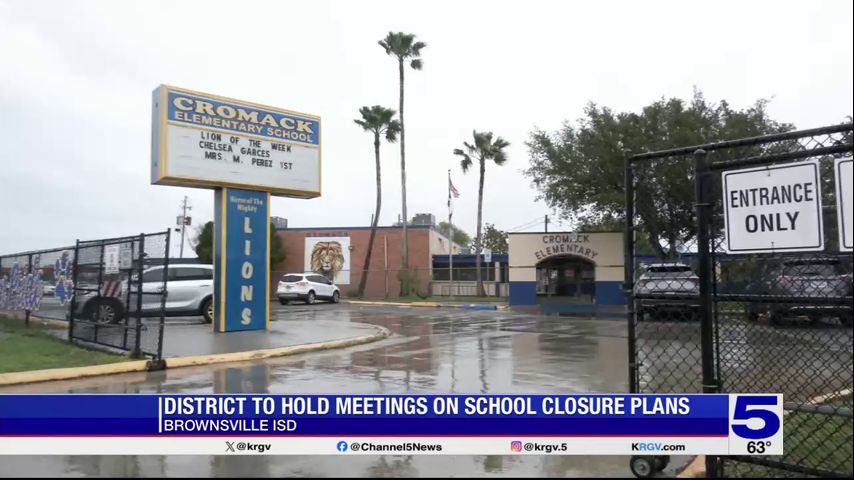 Brownsville ISD to hold meetings on school closure preliminary plans