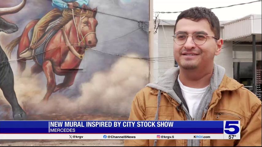 Mercedes mural inspired by Rio Grande Valley Livestock Show