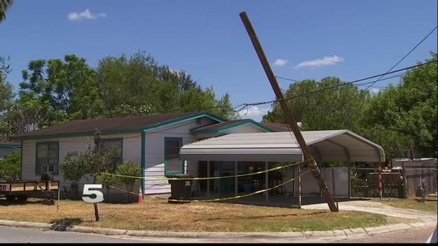 Leaning Pole in Elsa Replaced, Residents Relieved