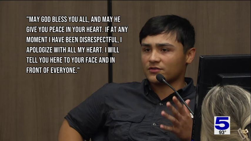Brother of driver accused of killing Caleb Ramirez apologizes during ...