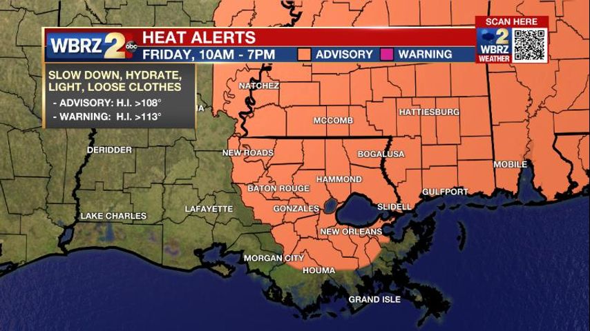 Thursday PM Forecast: forecast focus on big heat next week
