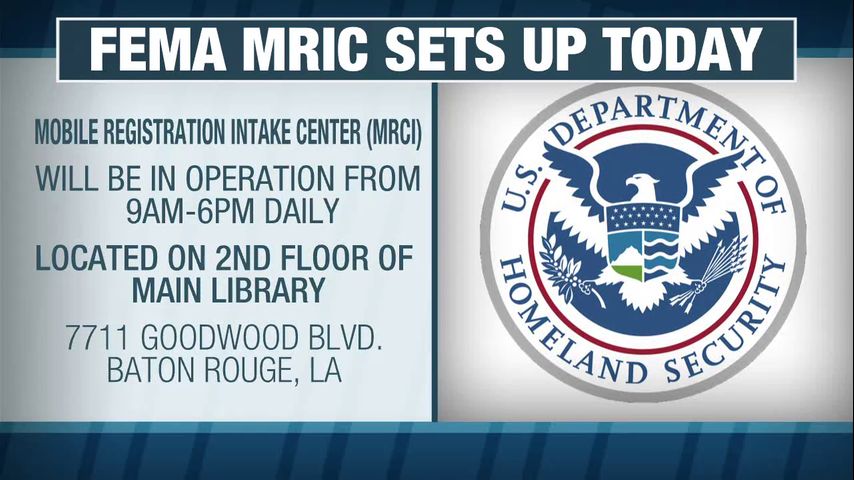 FEMA Mobile Registration Site opens at Baton Rouge's Main Library