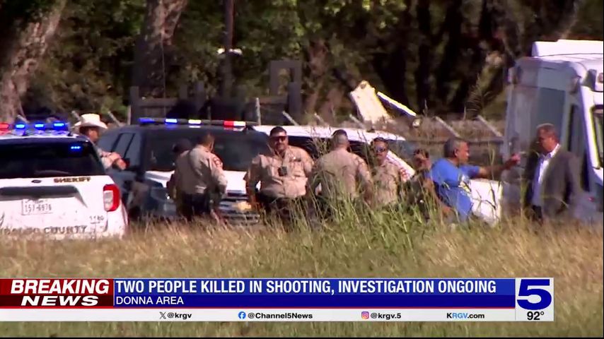 Shooting investigation underway after two people found dead in Donna