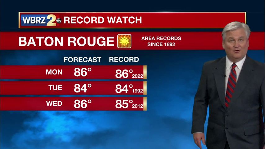 WBRZ Monday PM weather 3/6