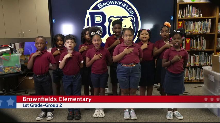 Pledge of Allegiance Brownfields Elementary 7-9-24
