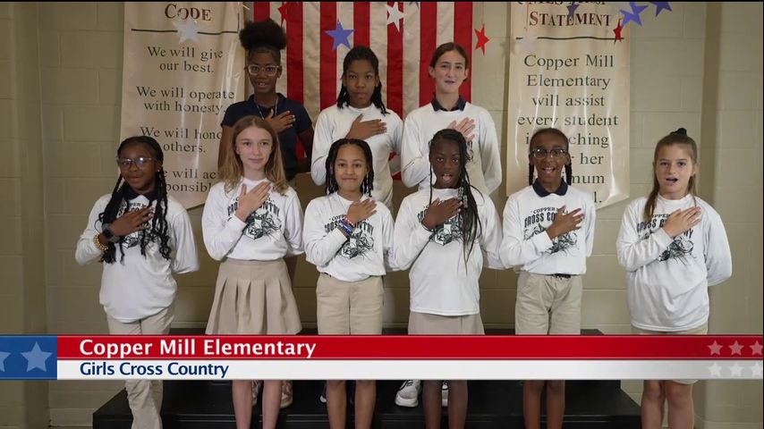 The Pledge of Allegiance - Copper Mill Elementary, Girls Cross Country