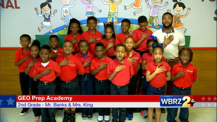 The Pledge of Allegiance- GEO Prep Academy, Mr. Banks/Mrs. King, 2nd Grade
