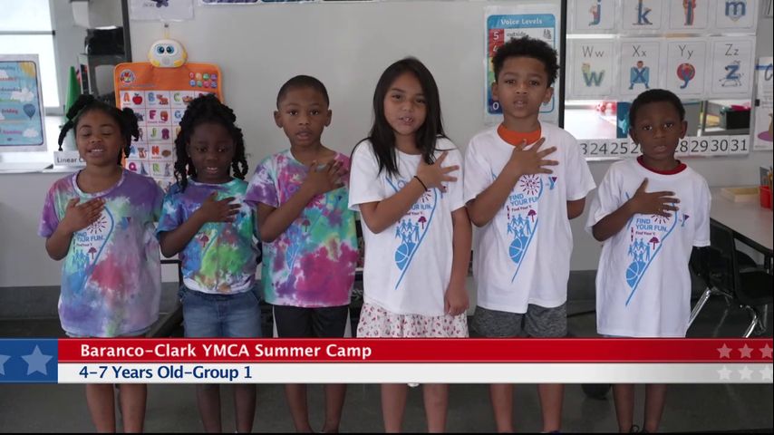 The Pledge of Allegiance, Baranco-Clark YMCA Summer Camp, 4-7 Years Old ...
