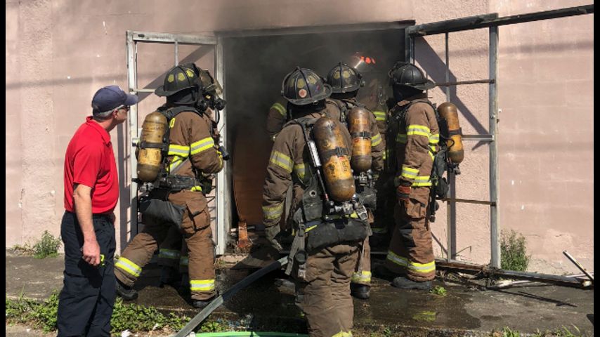 Crews respond to fire inside vacant building on Plank Road