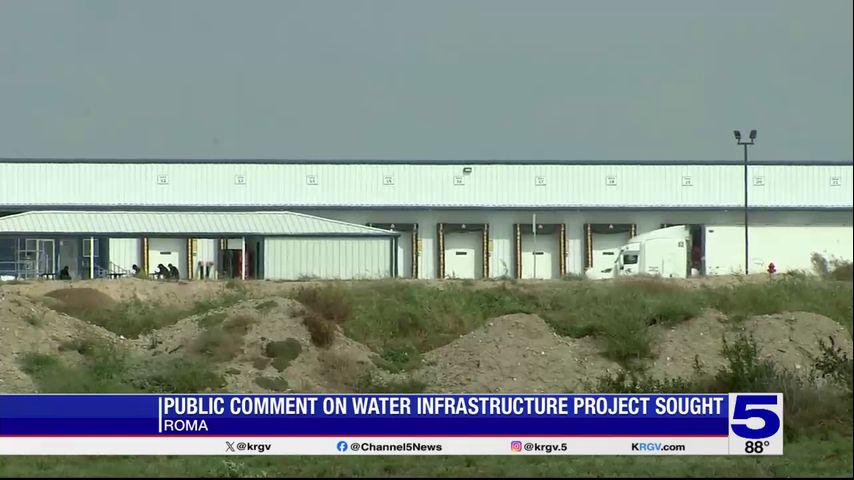 City of Roma seeking public comment on water infrastructure project