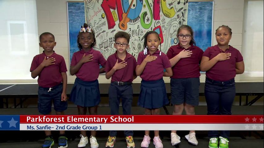 The Pledge of Allegiance - Parkforest Elementary School - Ms. Sanfie ...