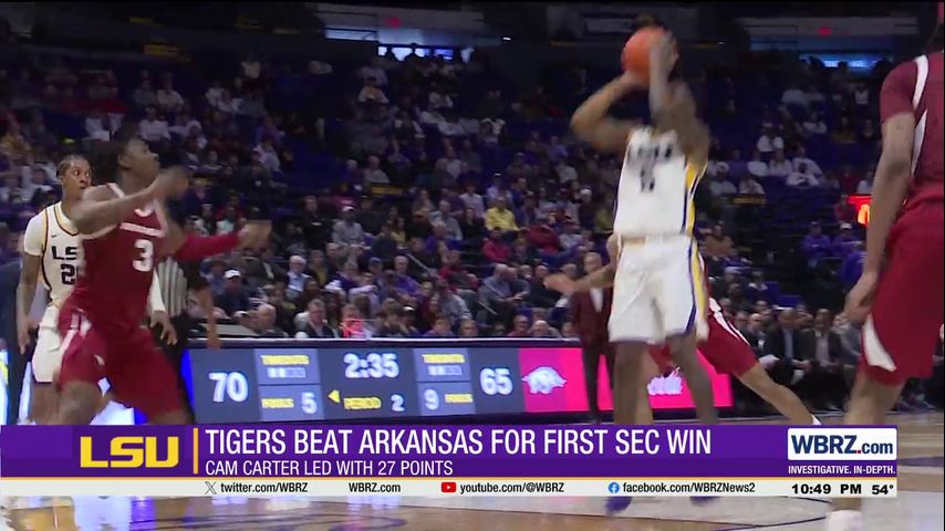 Cam Carter helps lead LSU to first SEC win of the season