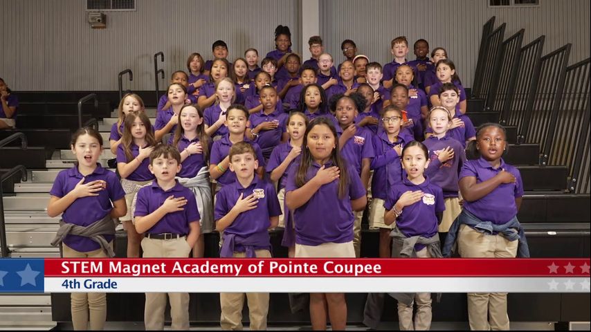 The Pledge of Allegiance, STEM Magnet Academy of Pointe Coupee, 4th Grade