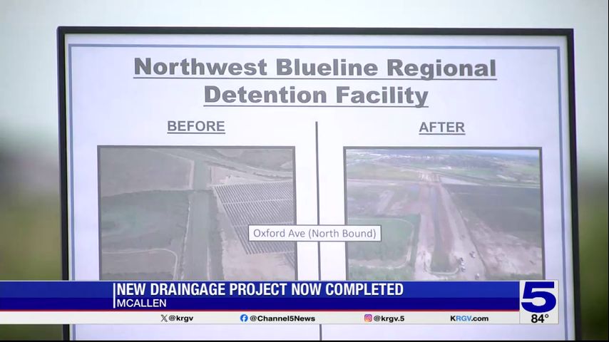 Ribbon cutting held for completed drainage project in McAllen