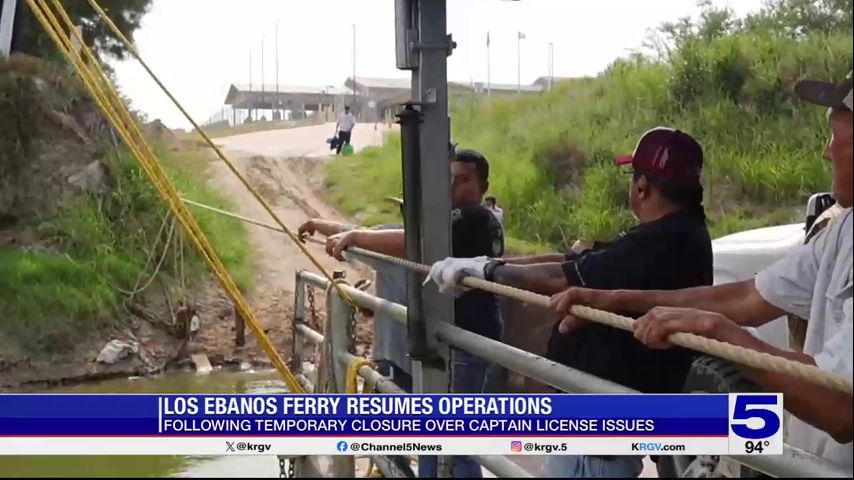 'The people wanted it:' Los Ebanos ferry reopens