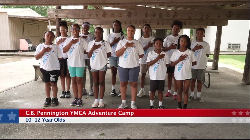 The Pledge of Allegiance, C.B. Pennington YMCA Adventure Camp
