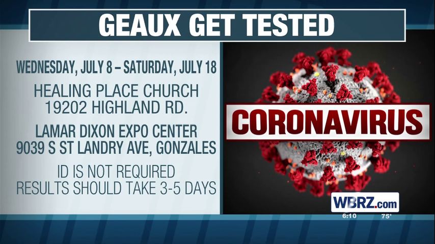 Geaux get Tested initiative begins Tuesday Geaux get Tested initiative begins Tuesday