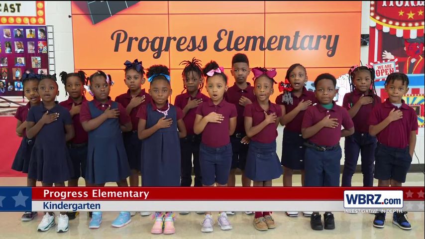 The Pledge of Allegiance, Progress Elementary, Kindergarten