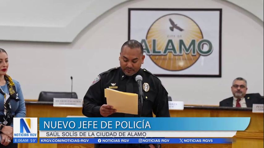 Juramentan nuevo jefe en departamento de policía en Alamo