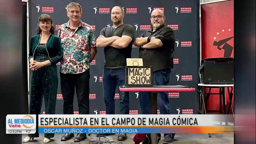 Especialista en magia cómica realiza una breve presentacion