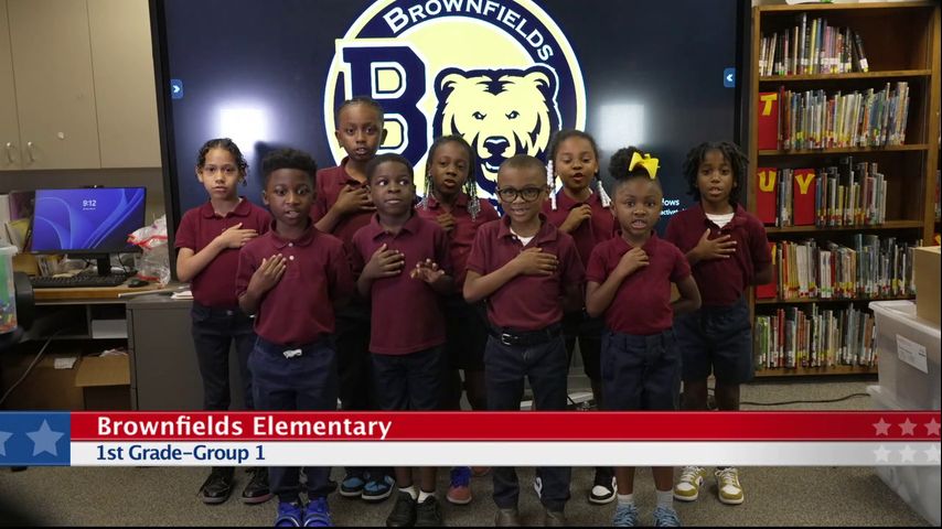 The Pledge of Allegiance (Brownfields Elementary 1st Grade-Group 1)