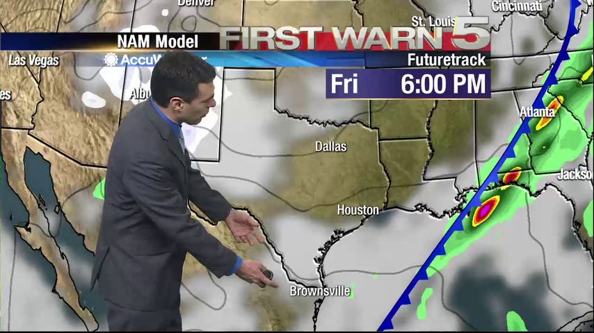 Thursday's Weather - 5pm